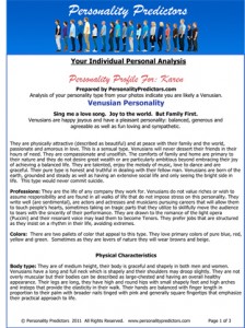 Sample Personality Profile | Personality Predictors